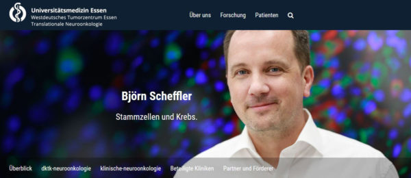 Prof. Dr. Scheffler - Translationale Neuroonkologie Essen - Frank Lothar Lange